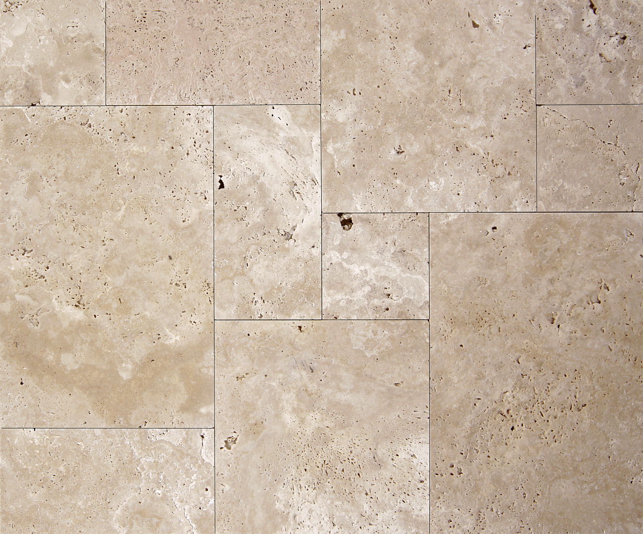 Natuursteen Travertino Autumn Honed Antique romaans verband ...