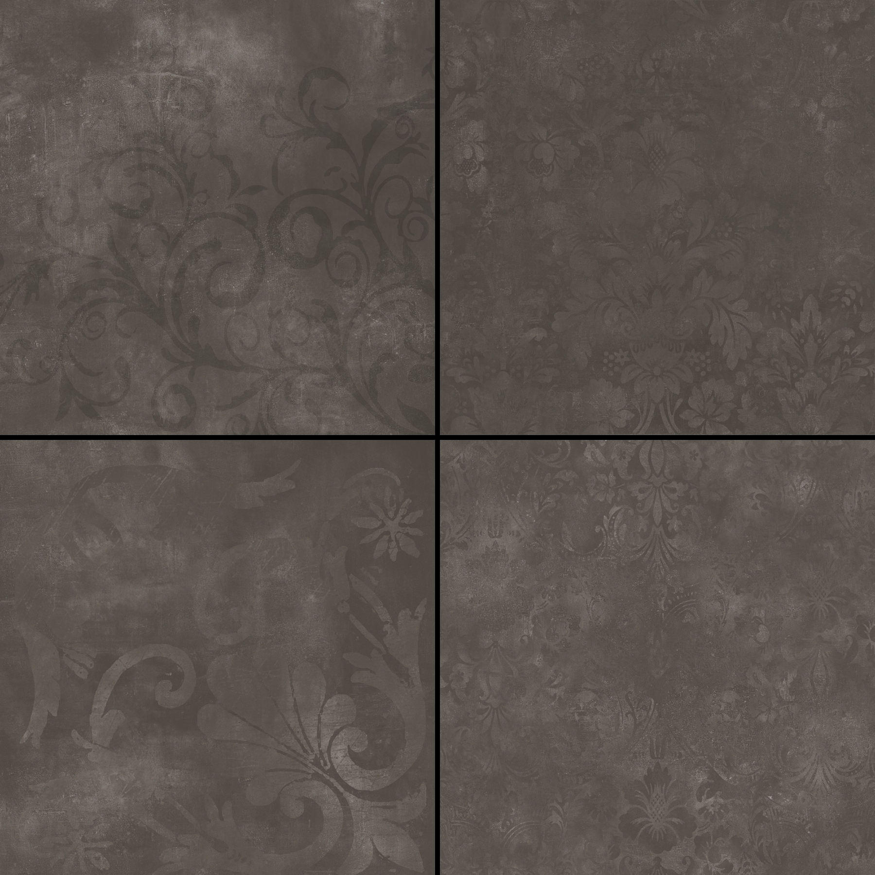 Kera Twice 60x60 Fiammato Antracite Decor bestel je hier!