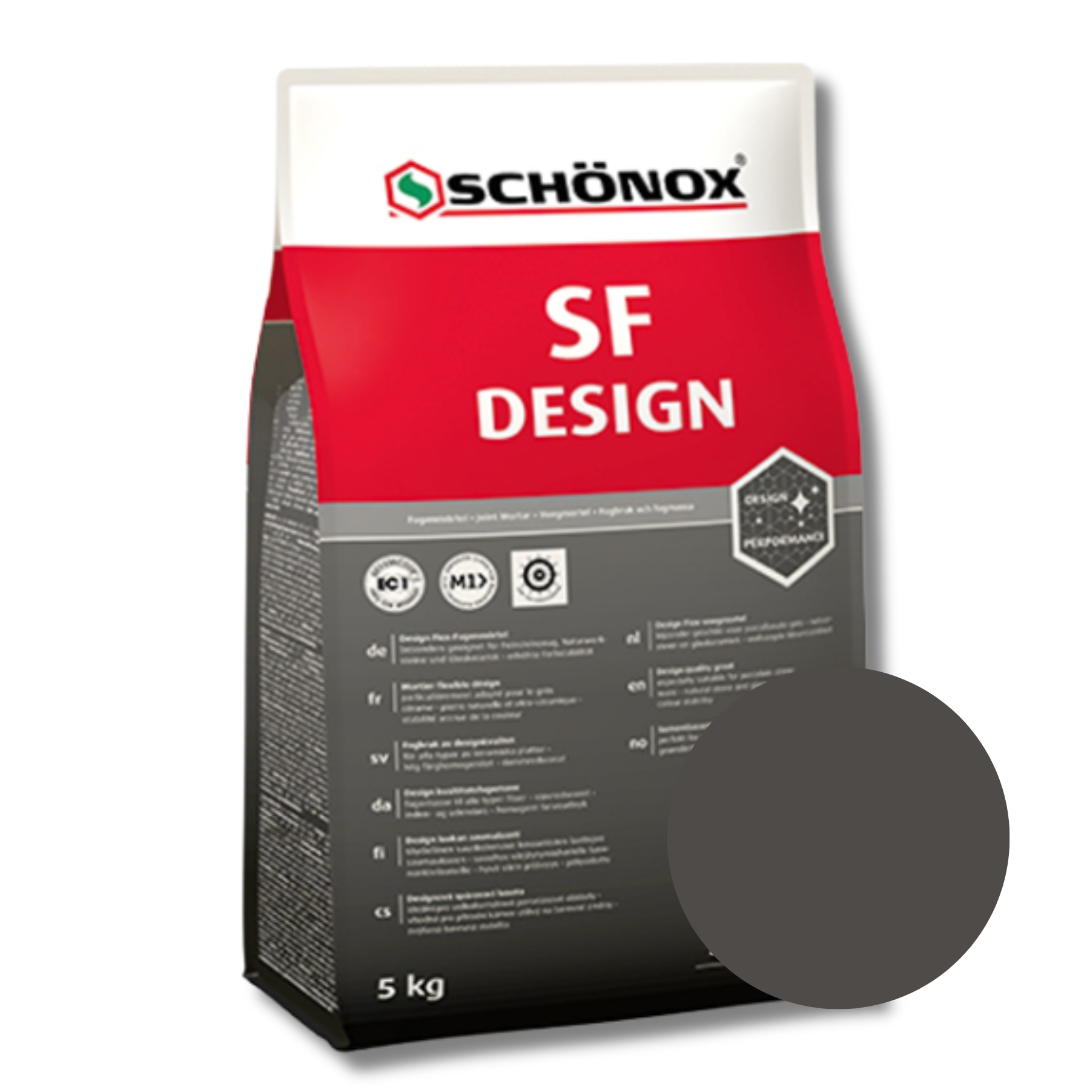 Schönox Voeg SF Design 5 KG - Donkergrijs | Bestratingsmarkt